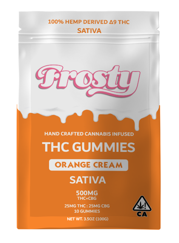 Delta 9 THC Sativa Gummies - Orange Cream | Frosty Co – FHC
